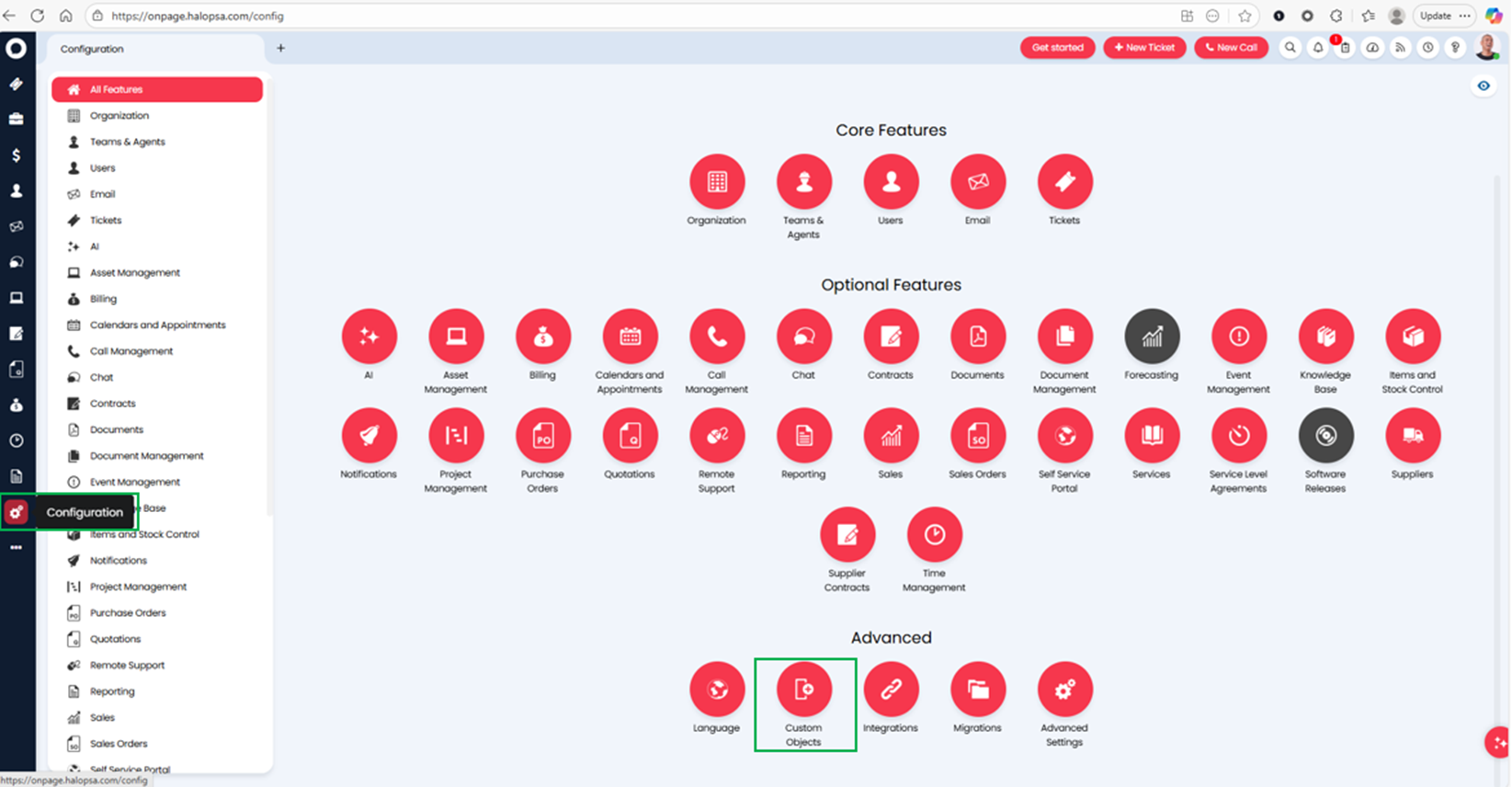 HaloPSA – OnPage Documentation